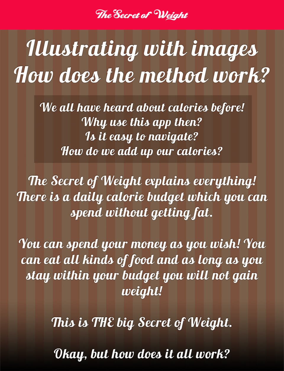 How does the Secret of Weight help you lose weight?